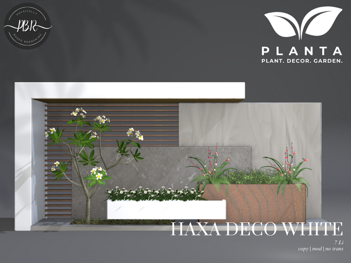 Second Life Marketplace - Planta - Haxa Deco White